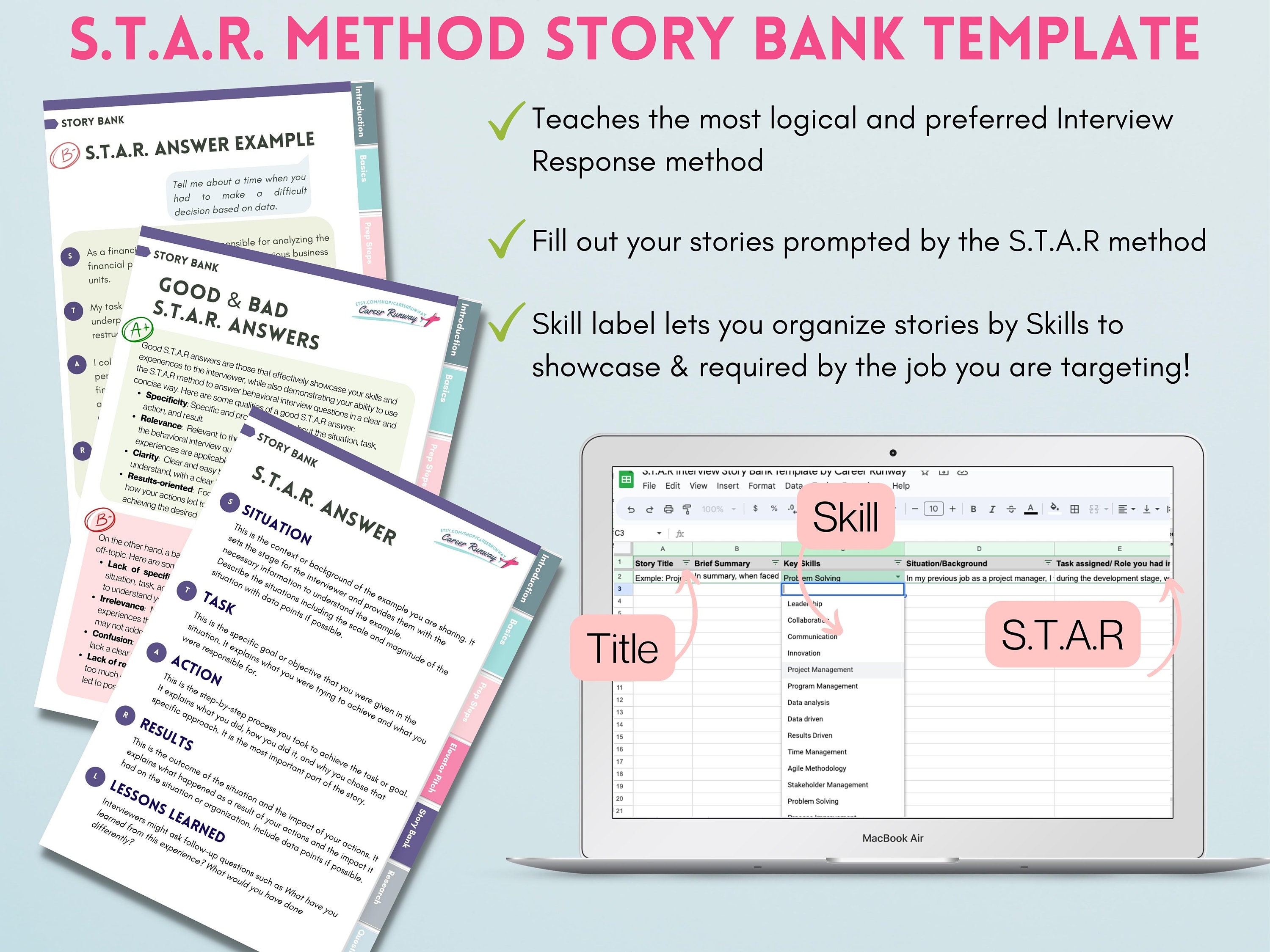 Job Interview Prep Workbook With 1000 Real Behavioral Interview ...