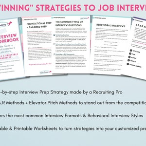 Job Interview Prep Workbook With 1000 Real Behavioral Interview Questions, STAR Story Bank, Step ...