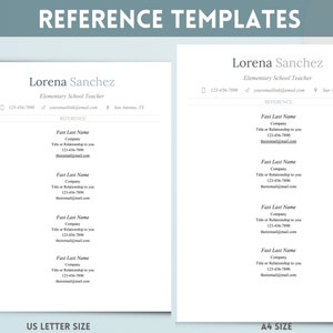 Teacher Resume Templates Interview Planner Bundle, Editable in Word ...