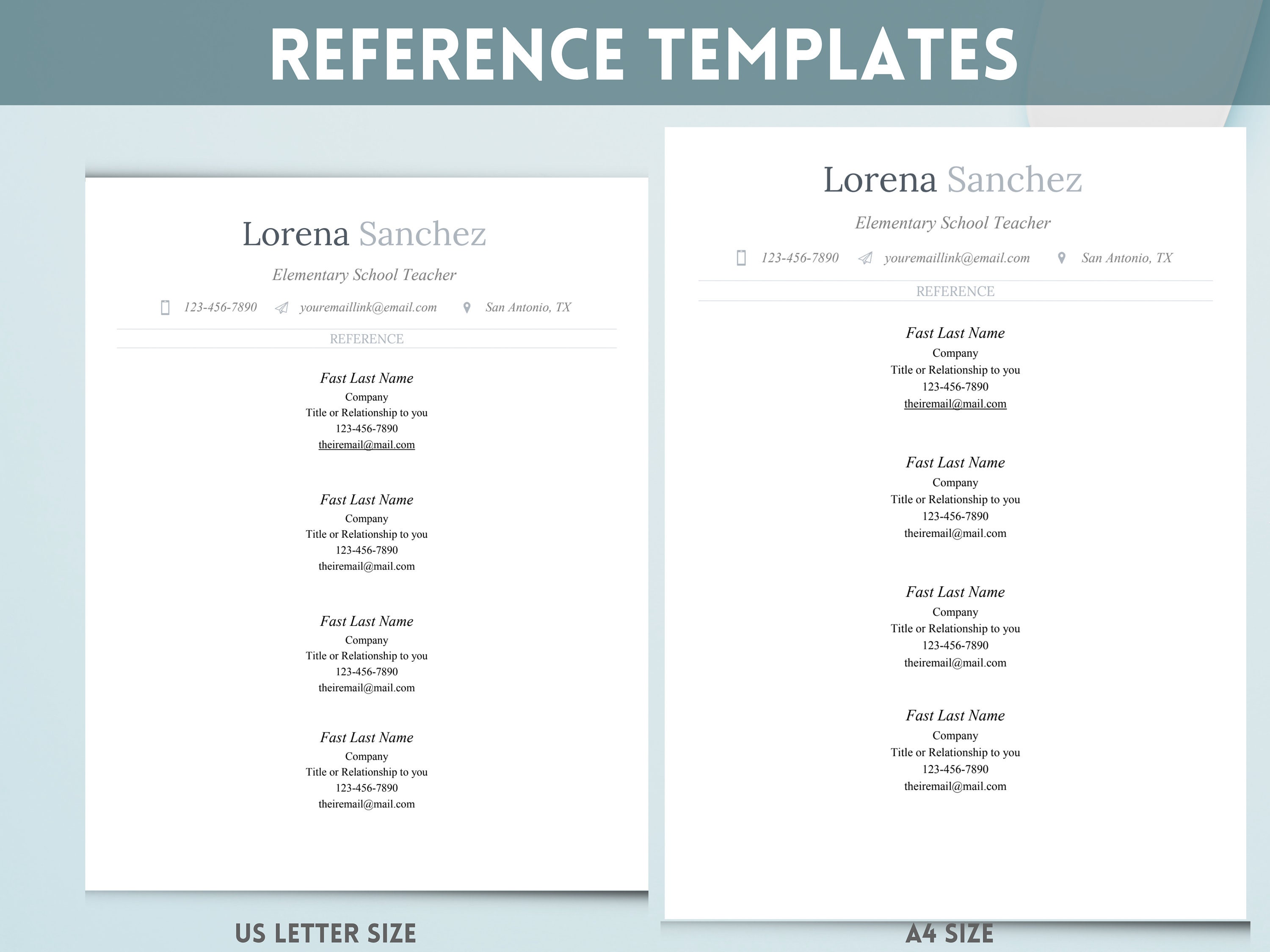 Teacher Resume Templates Interview Planner Bundle, Editable in Word ...