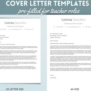 Teacher Resume Templates Interview Planner Bundle, Editable in Word ...