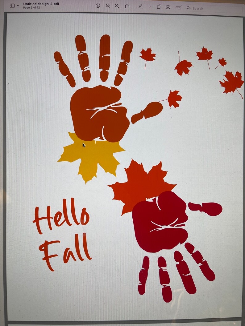 Thanksgiving Handprint Art - Etsy