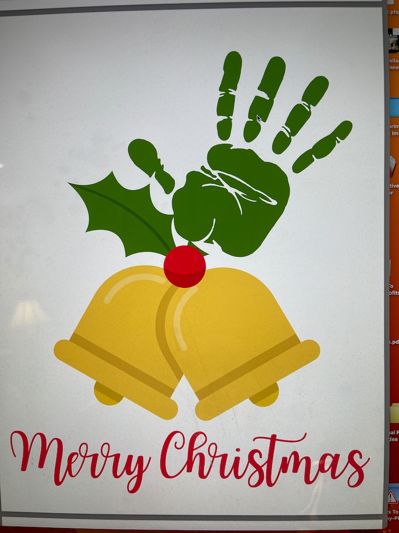 Christmas Handprint Art - Etsy