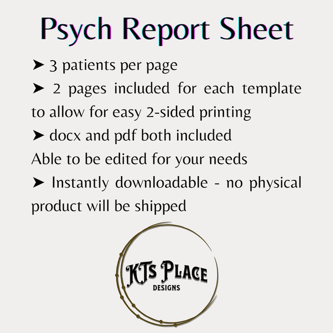 Psychiatric Nurse Report Sheet; RN Brain Sheet; RN Shift Report - Etsy