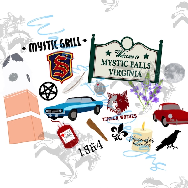 Vampire Diares Svg - Etsy