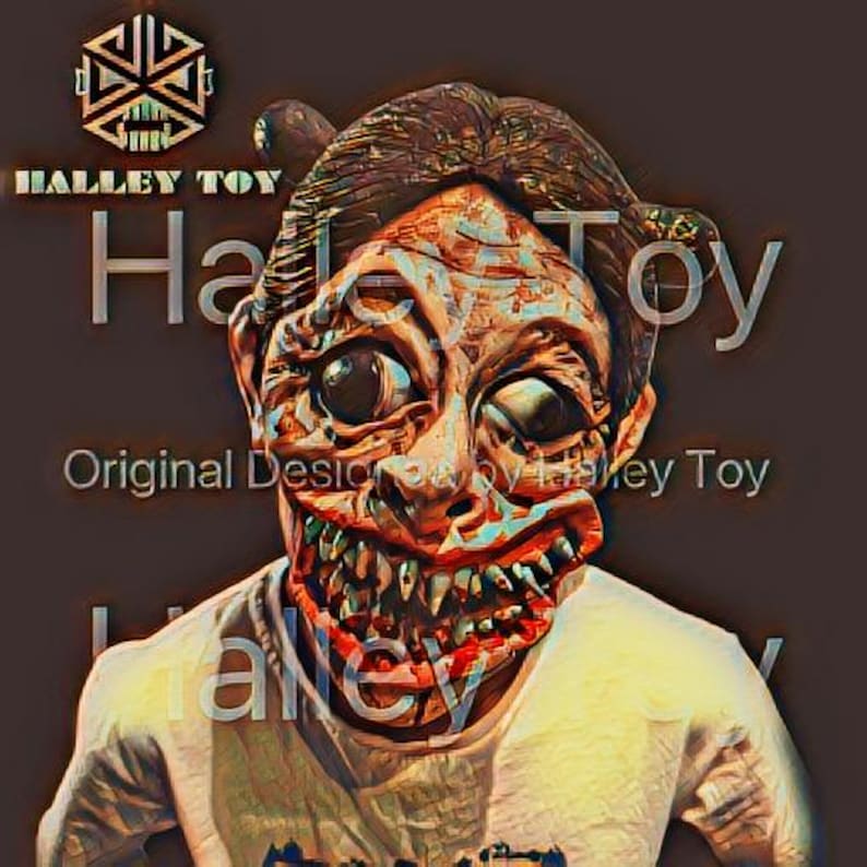 World's First Design by Halley Toy, Creepy Village Girl Latex Mask ...
