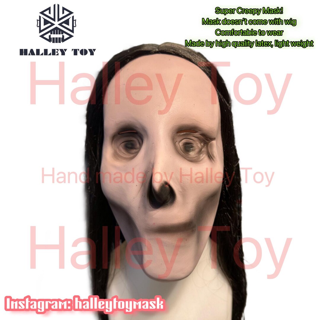 Halley Toy Super Creepy Latex Ghost Granny Latex Mask. Halloween ...