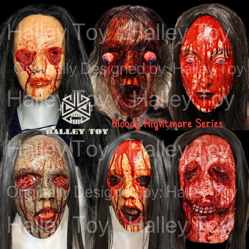 Halley Toy Bloody Nightmare Series Masks Super Bloody Creepy Female ...