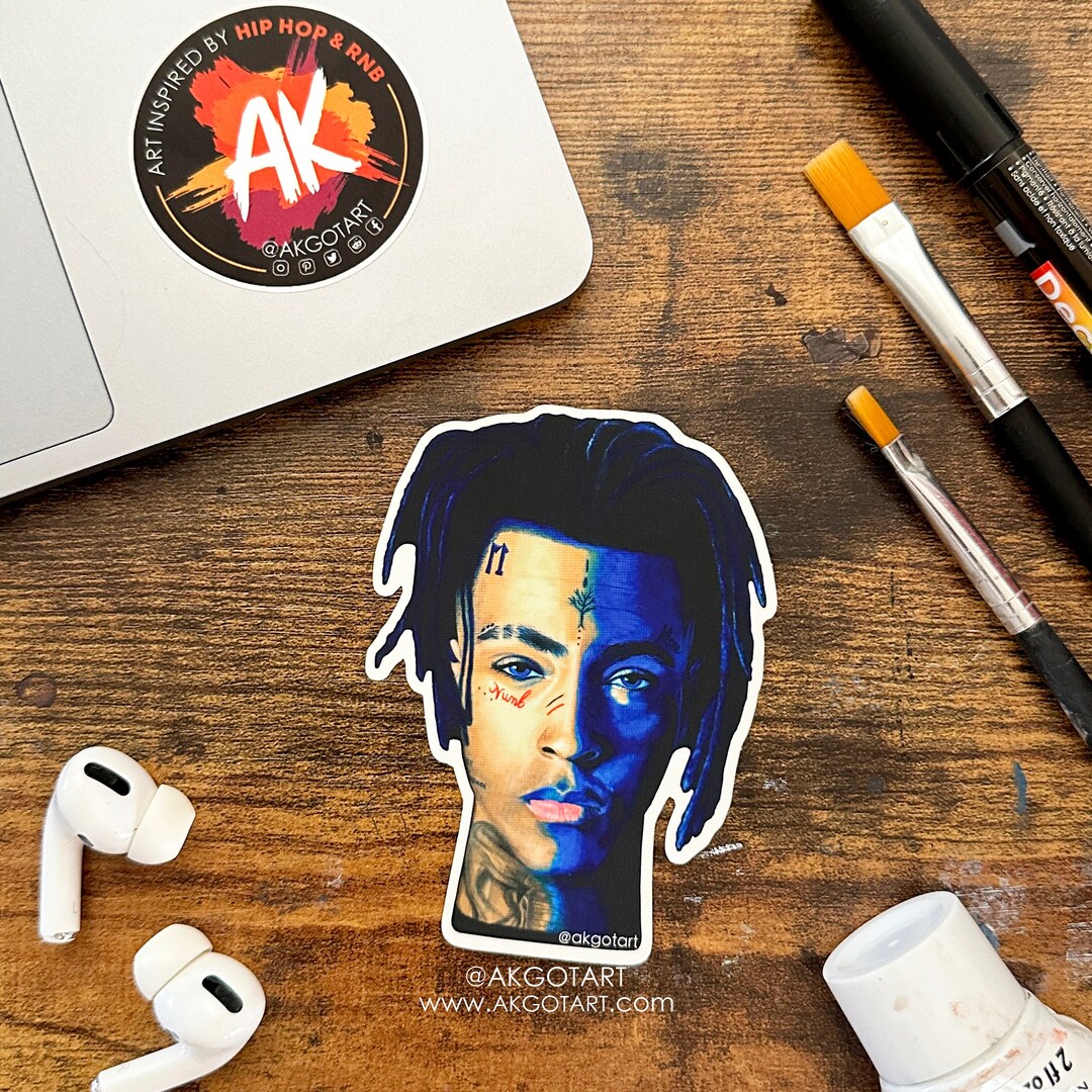 Rap Stickers Xxxtentacion Cool Blue Hip Hop Sticker Pack - Etsy