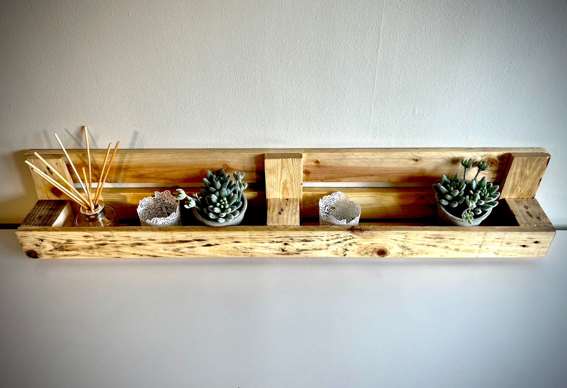 Upcycled Pallet Shelving Unit - Etsy