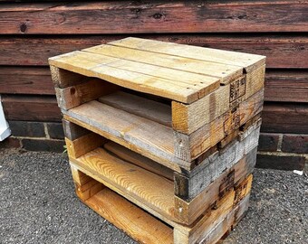 Upcycled Pallet Shelving Unit - Etsy