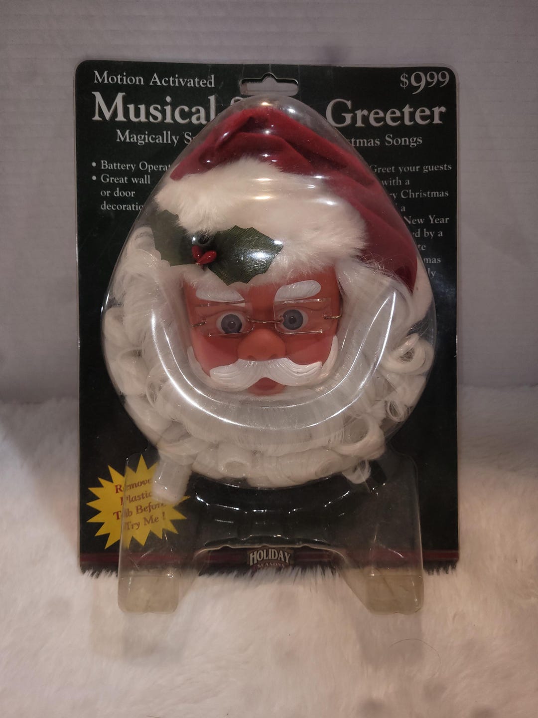 Vintage Musical Santa Greeter Door Hanger - Motion Sensored - Etsy