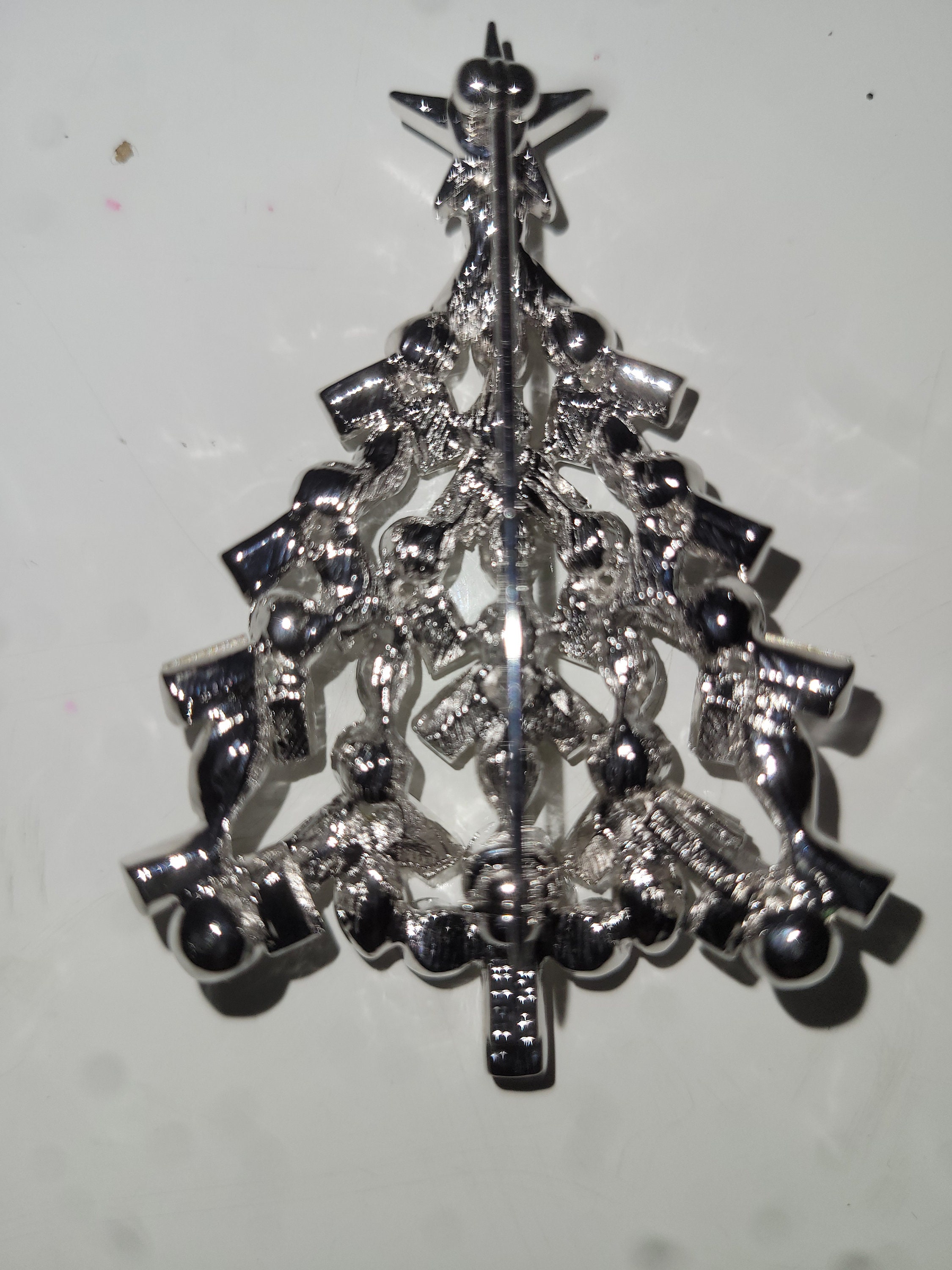 Crystal Christmas Tree Pin - Etsy