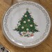 Set of 2 Merry Christmas Tree Plates - Atlas China - 22K Gold Leaf Trim ...