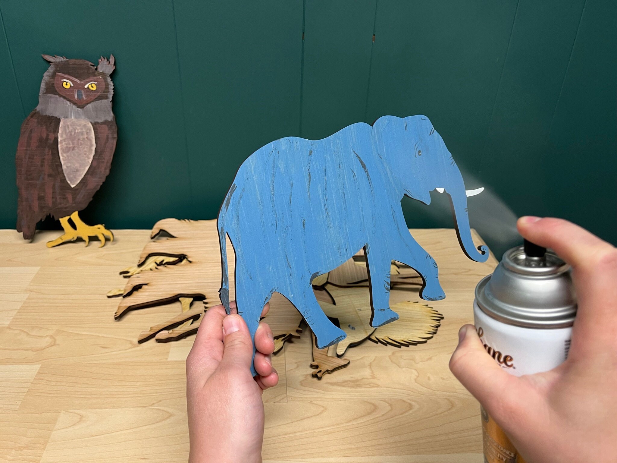 Astronaut Wood Cutouts Laser Cut Unfinished Birch Plywood Multiple ...