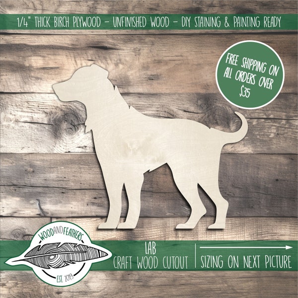 Wooden Labrador Shapes - Etsy