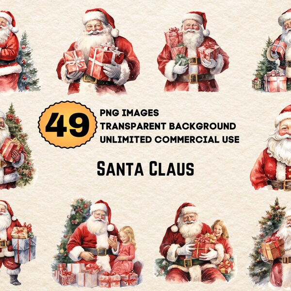 Watercolor Christmas Digital Paper - Etsy