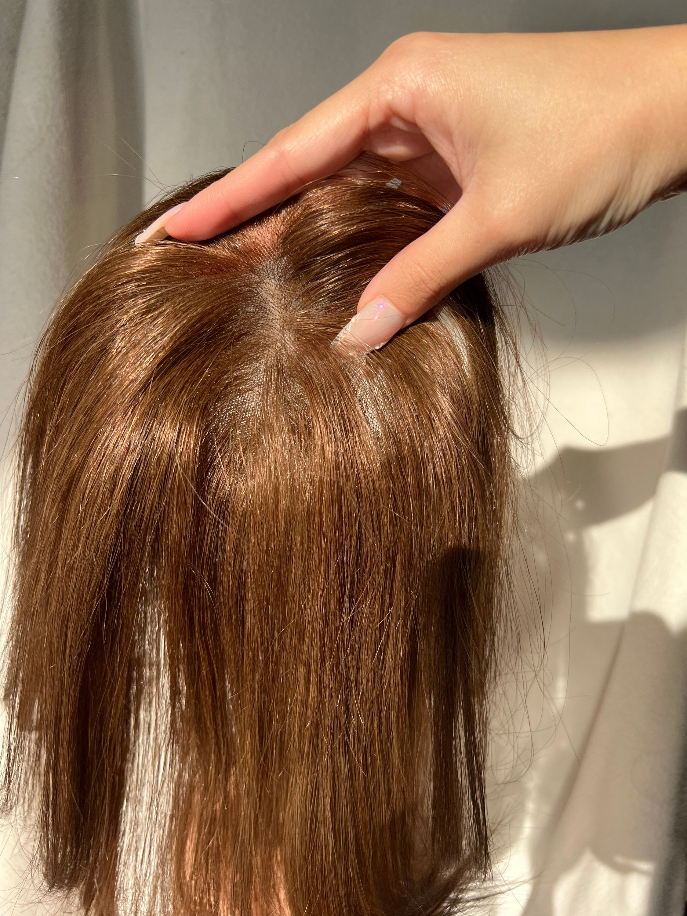 Human Clip Hair 11x13 Straight Cover up Women Hair Piece Topper Mono ...
