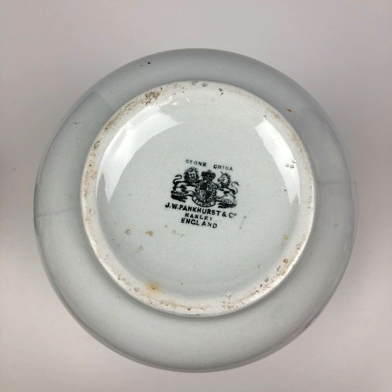 Vintage JW Pankhurst & Co White Stone China Pitcher RARE Hanley ...