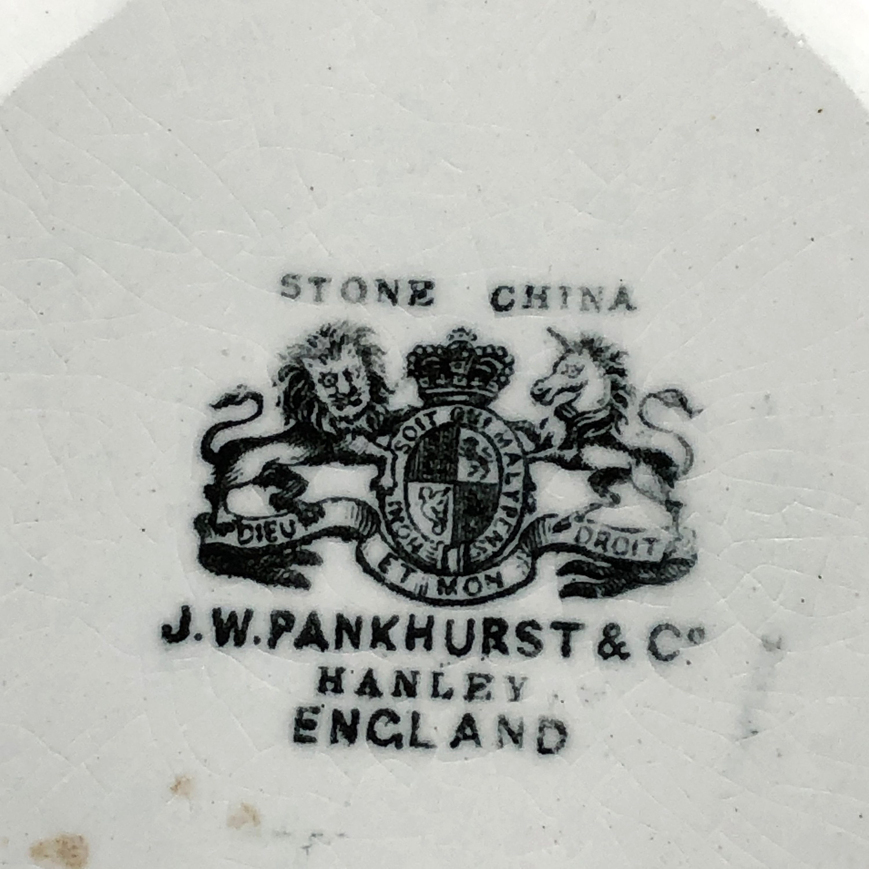 Vintage JW Pankhurst & Co White Stone China Pitcher RARE Hanley ...