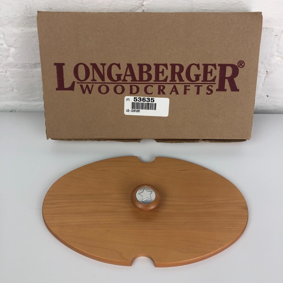 NOB Longaberger 2000 Century Celebrations Basket Woodcrafts Lid Star ...
