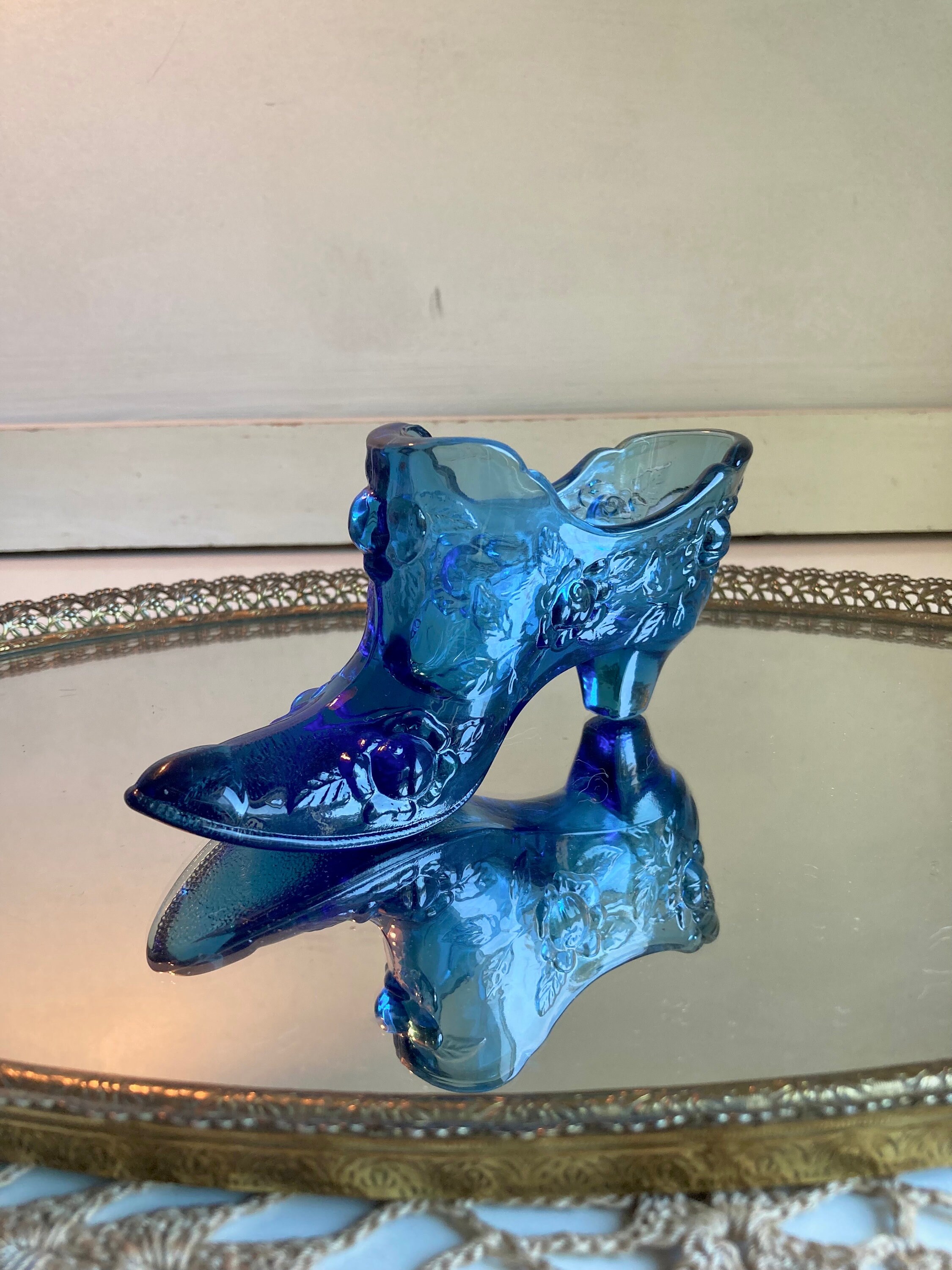 Vintage Fenton Colored Glass Shoes CHOOSE From 6 - Etsy