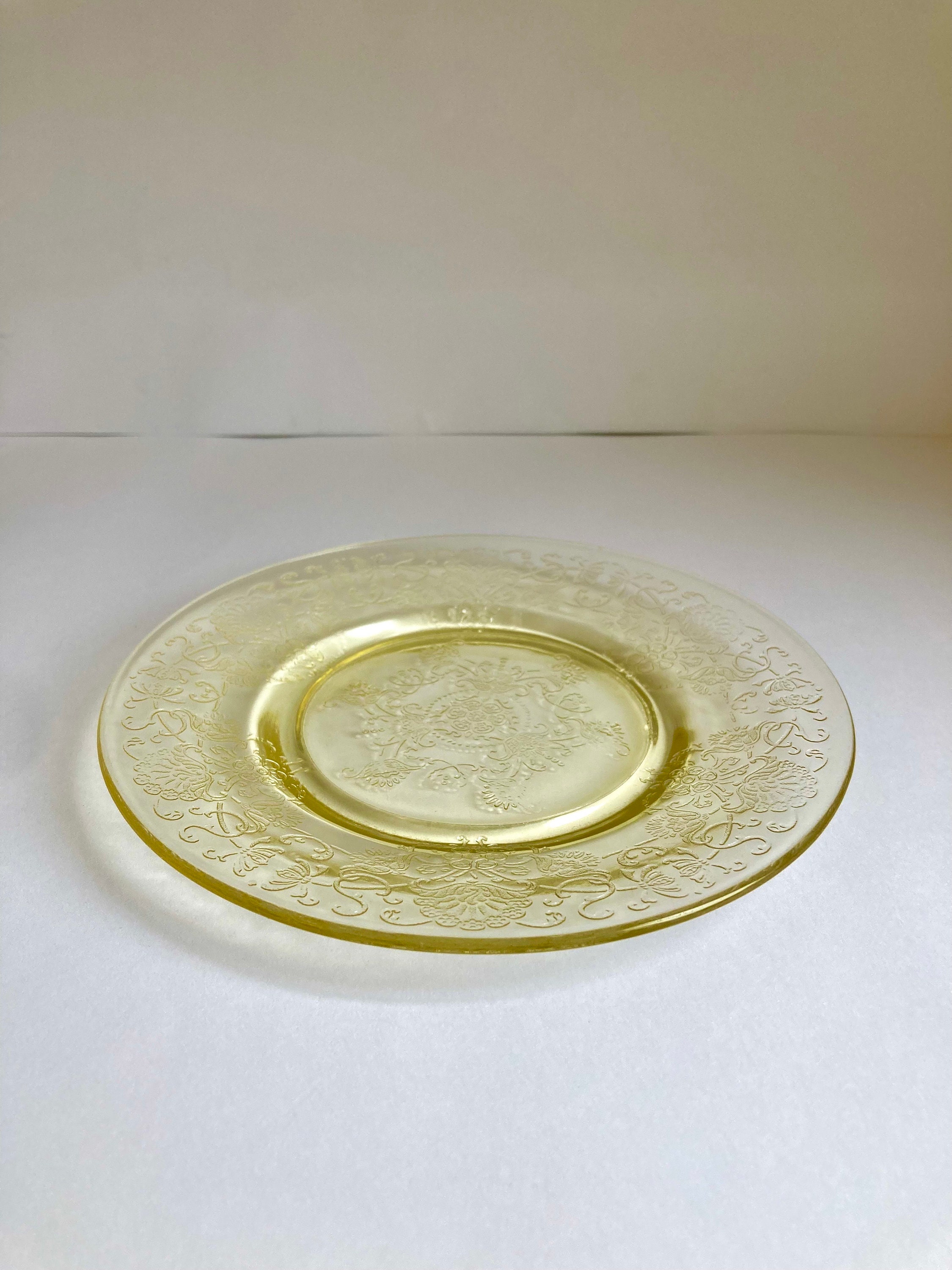 Yellow Depression Glass 6” Small Plates in 3 Patterns. CHOOSE From ...