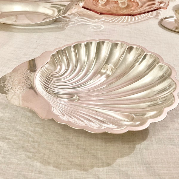 International Silver Shell Dish - Etsy