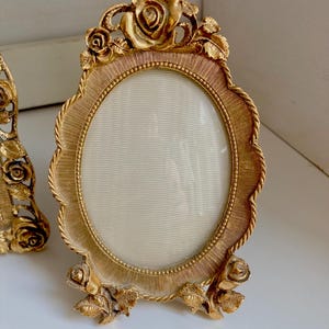 Vintage Matson 1960s Vanity Items, 24k Gold Plated Roses Pattern, Made ...