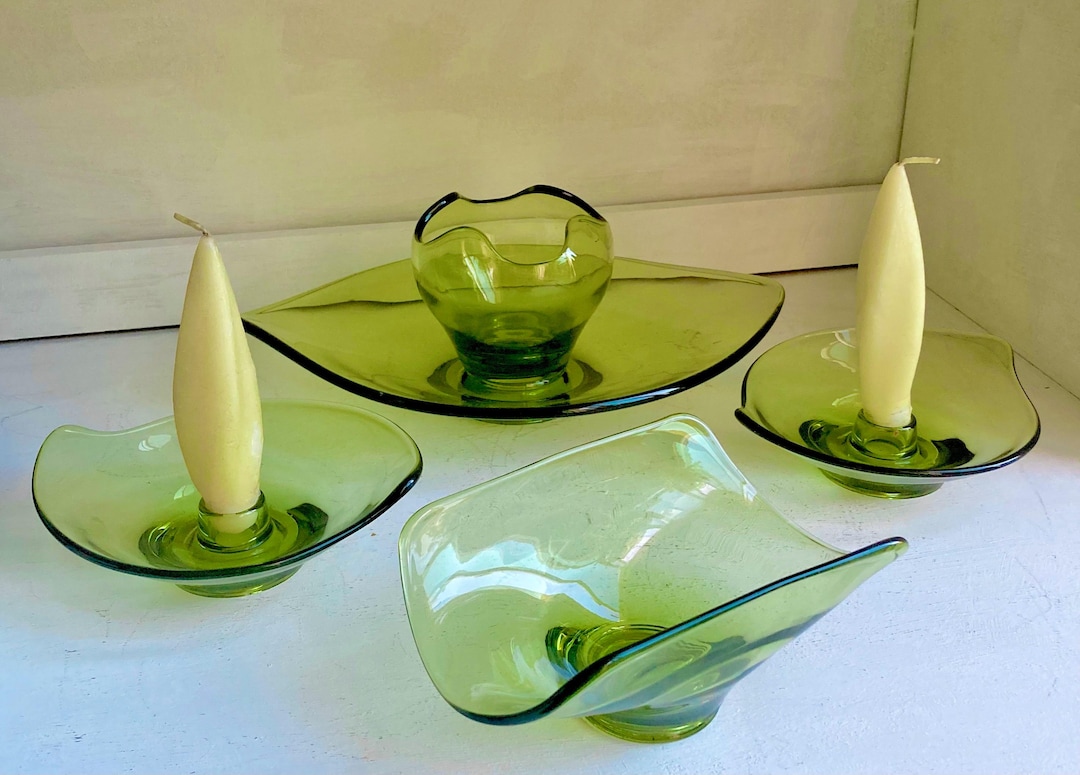 Vintage Viking Green Glass Epic Pattern: CHOOSE From Various Options ...