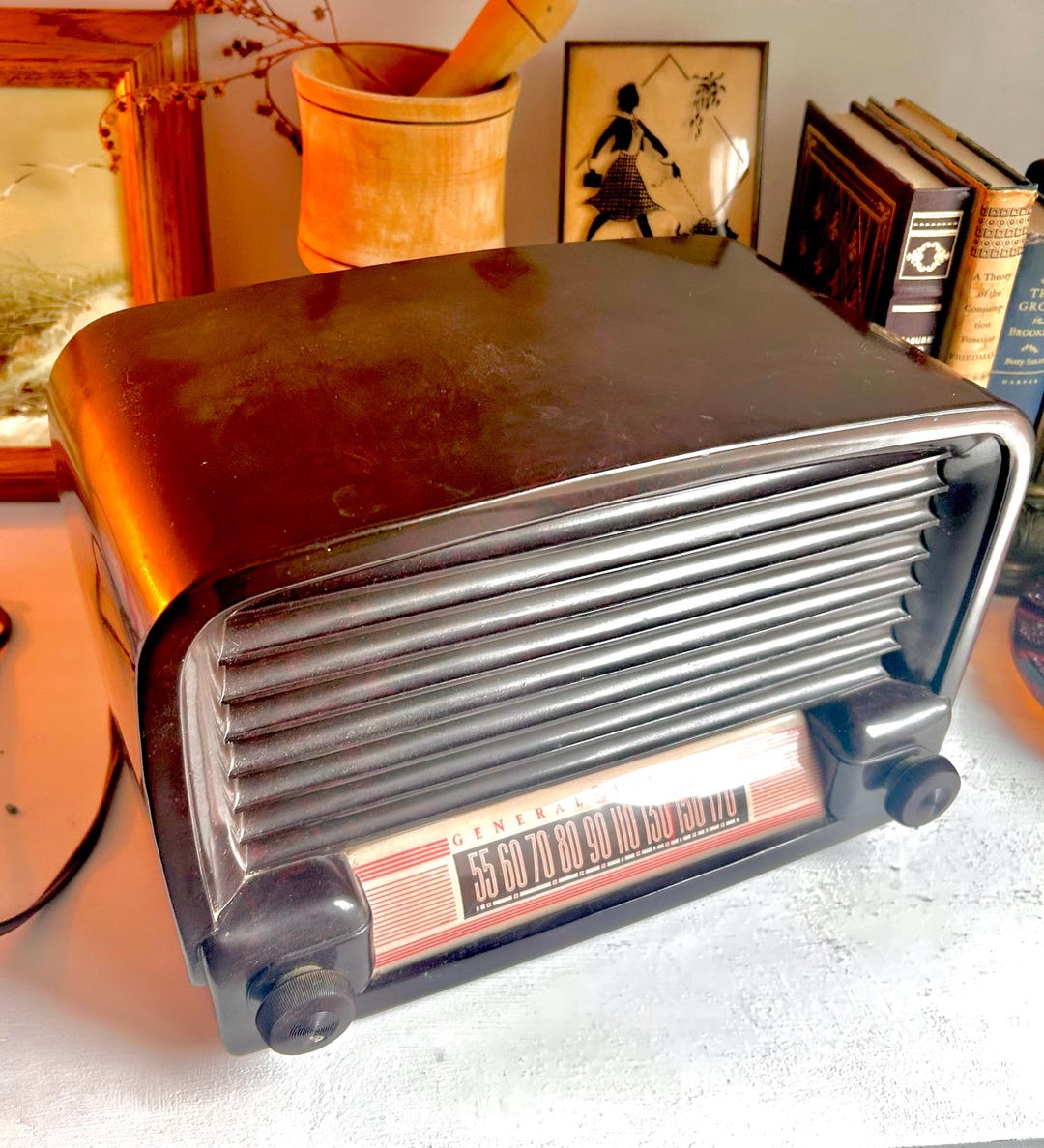 1948 GE Tube Radio: Working Vintage Bakelite Radio, Model 102 - Etsy
