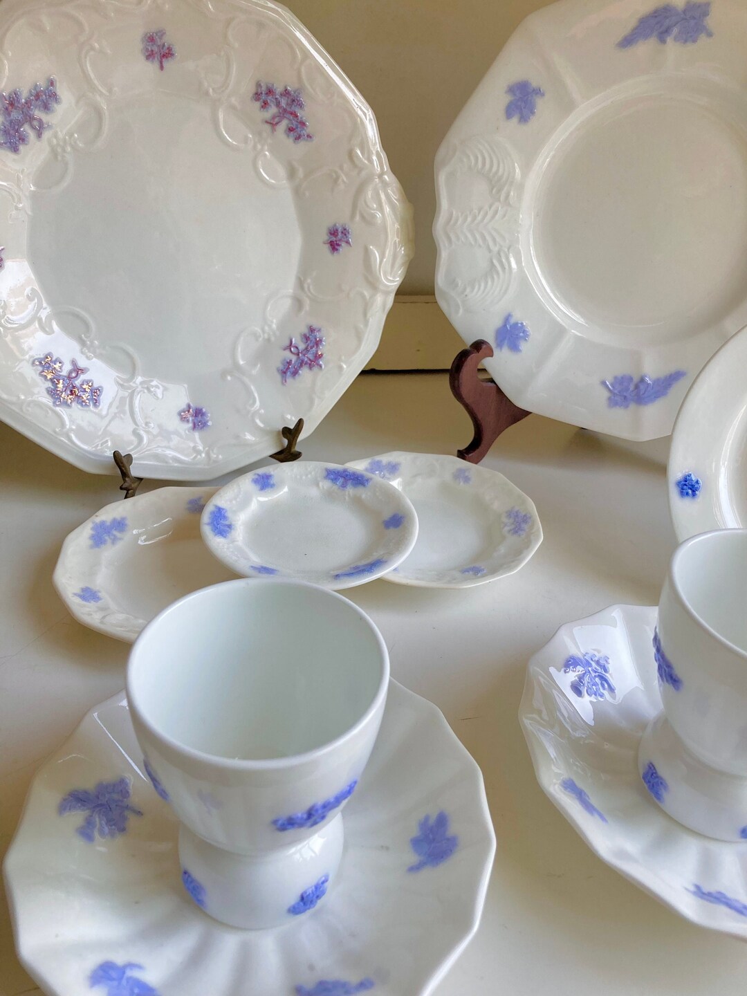 Antique Adderly Chelsea Pattern Fine China-periwinkle Blue and White ...