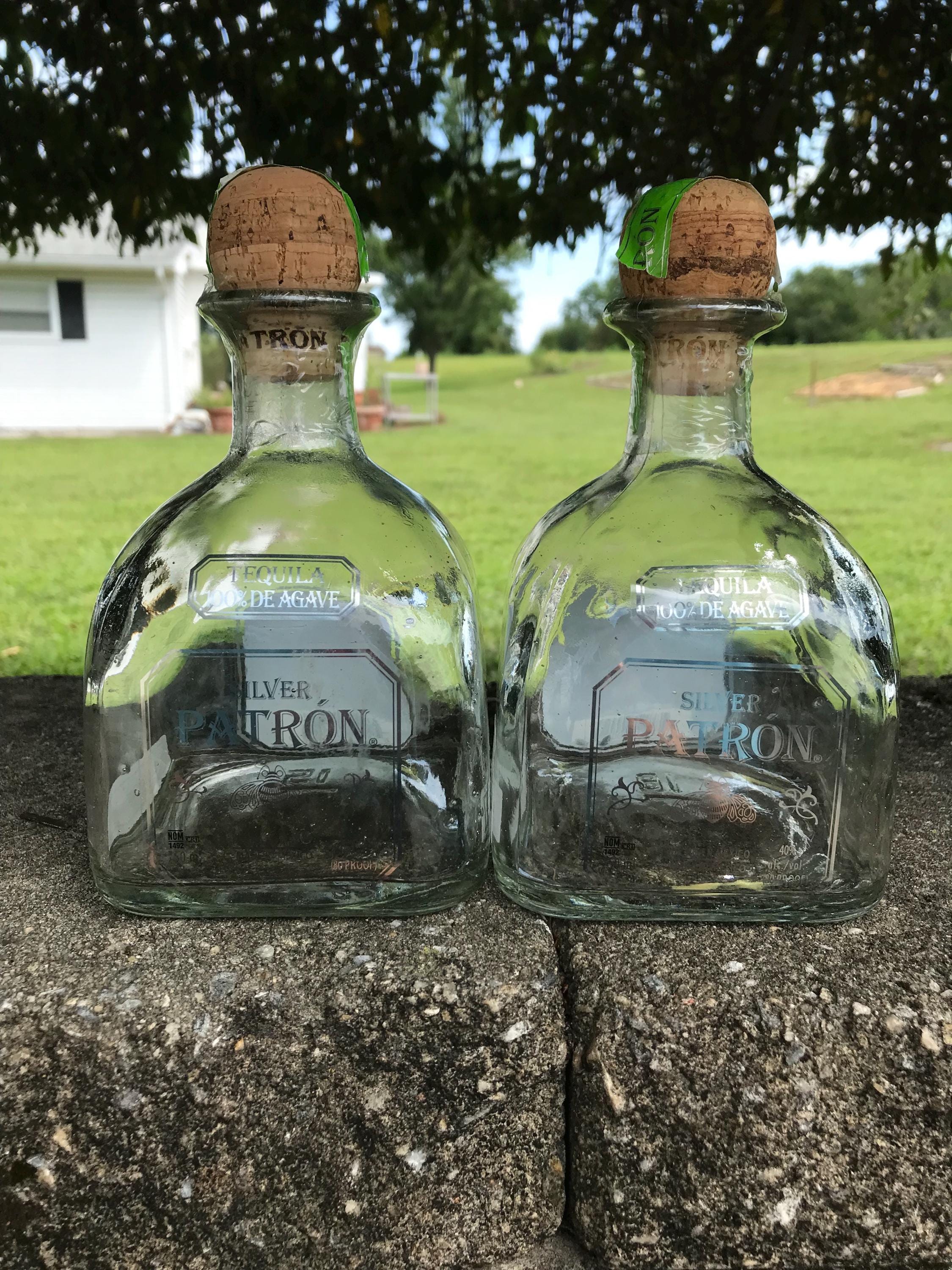 2/3/4/5 Empty Patron Silver Tequila Bottles 750ml With Corks FREE ...