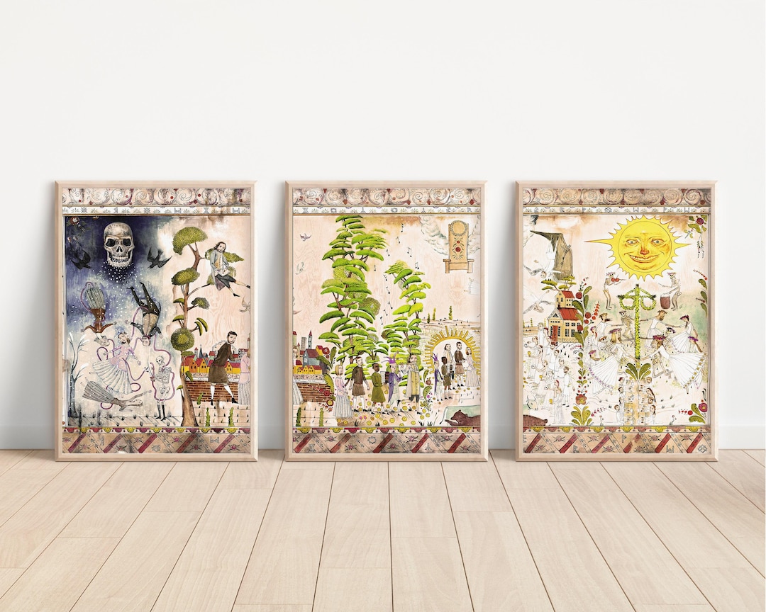 Midsommar Wall Art: Movie Mural Prints - Set of 3 Unframed - Etsy