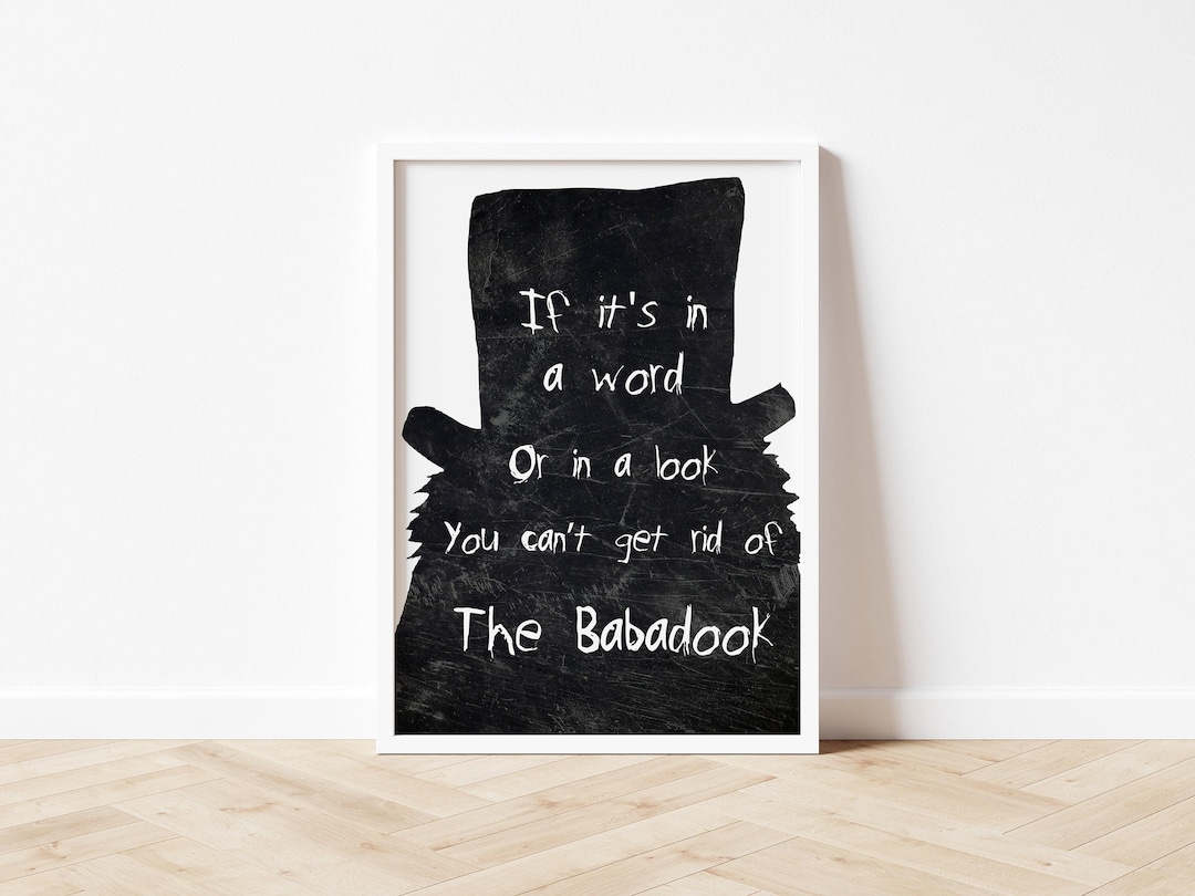 Horror Movie Poster the Babadook - Gothic Wall Art Print - Etsy