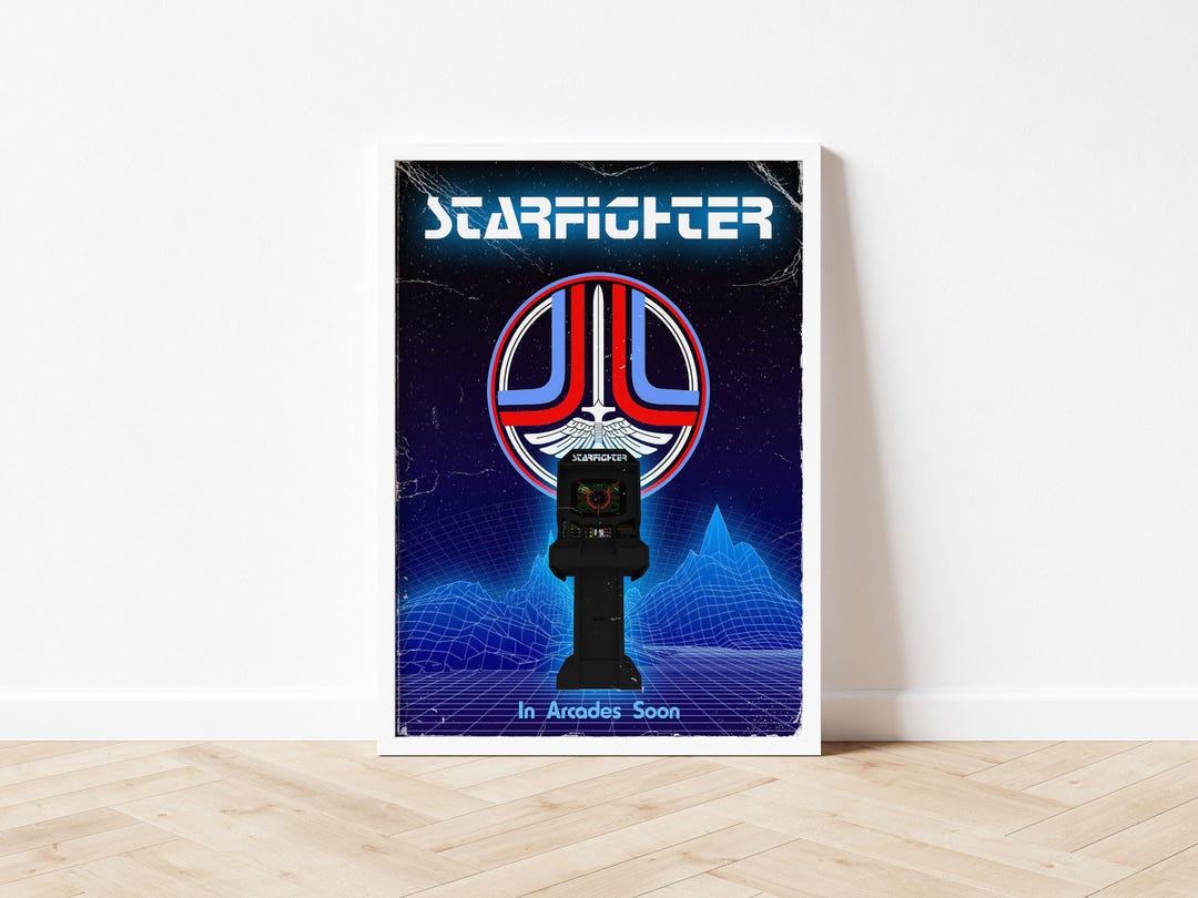 The Last Starfighter - Arcade Machine Release Poster - Unframed A3/A4 ...