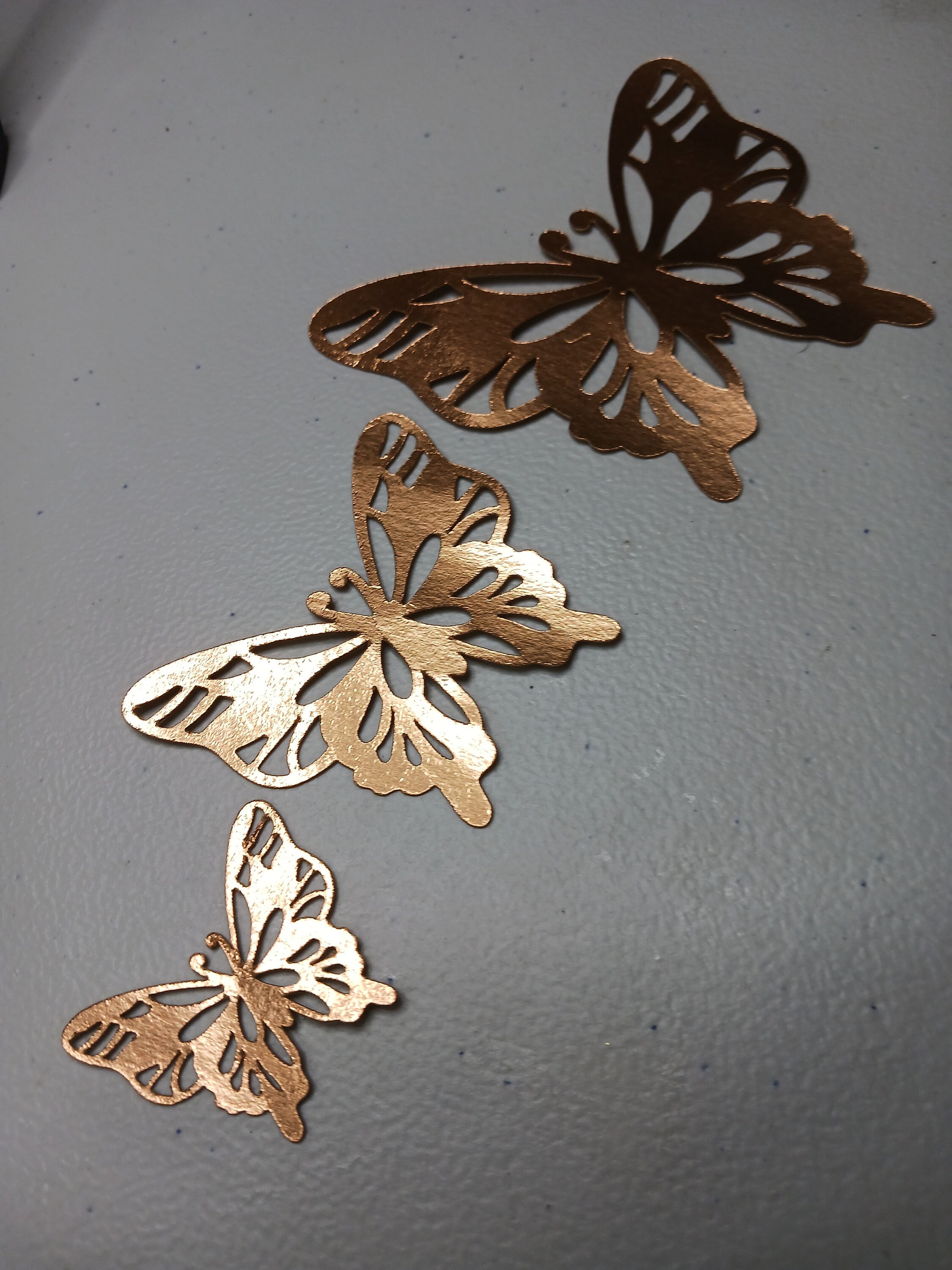 Rose Gold Foil Butterflies, Paper Butterflies, Butterflies, Butterfly ...