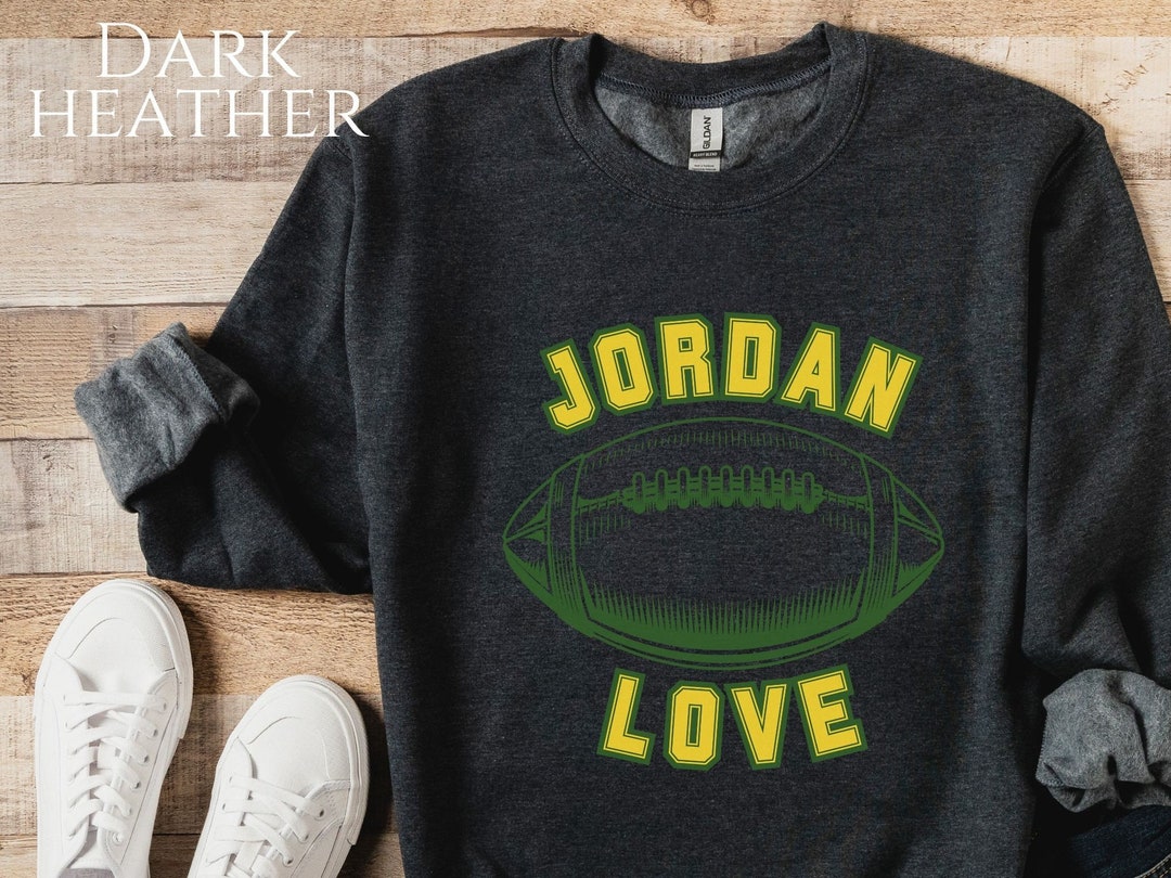 Green Bay Packers Jordan Love Green Bay Football Sweatshirt - Etsy