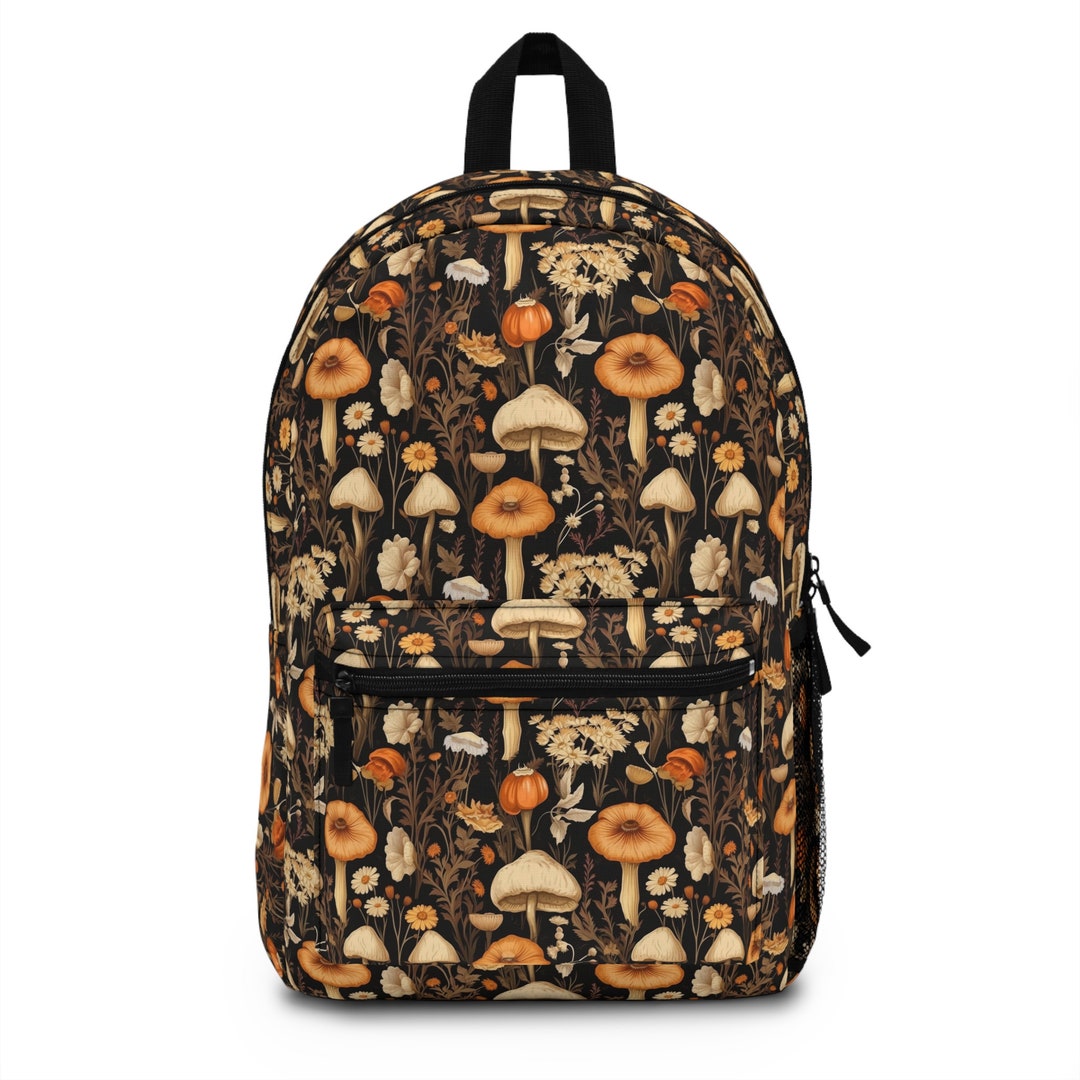 Mushroom Backpack Mushroom Forest Backpack Vintage Mushroom Forestcore ...