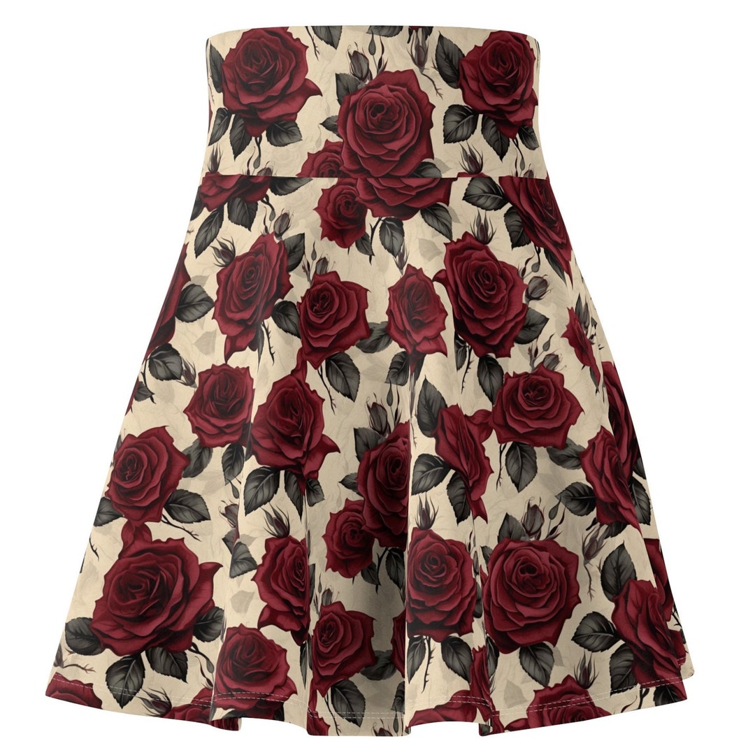 Edgar Allan Poe Inpired Roses Skirt | Dark Academia |the Raven Poem ...