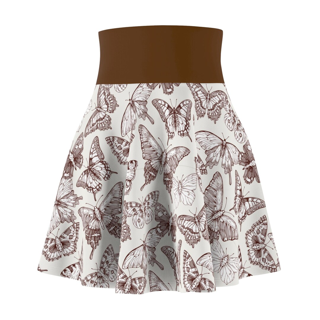 Moth Garden Skirt | Luna Moth Skirt | Moth Aesthetic | High Waisted ...