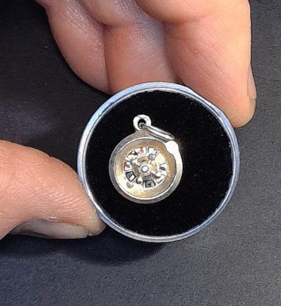 Solid Gold 24 Karat Roulette Wheel. - Gem