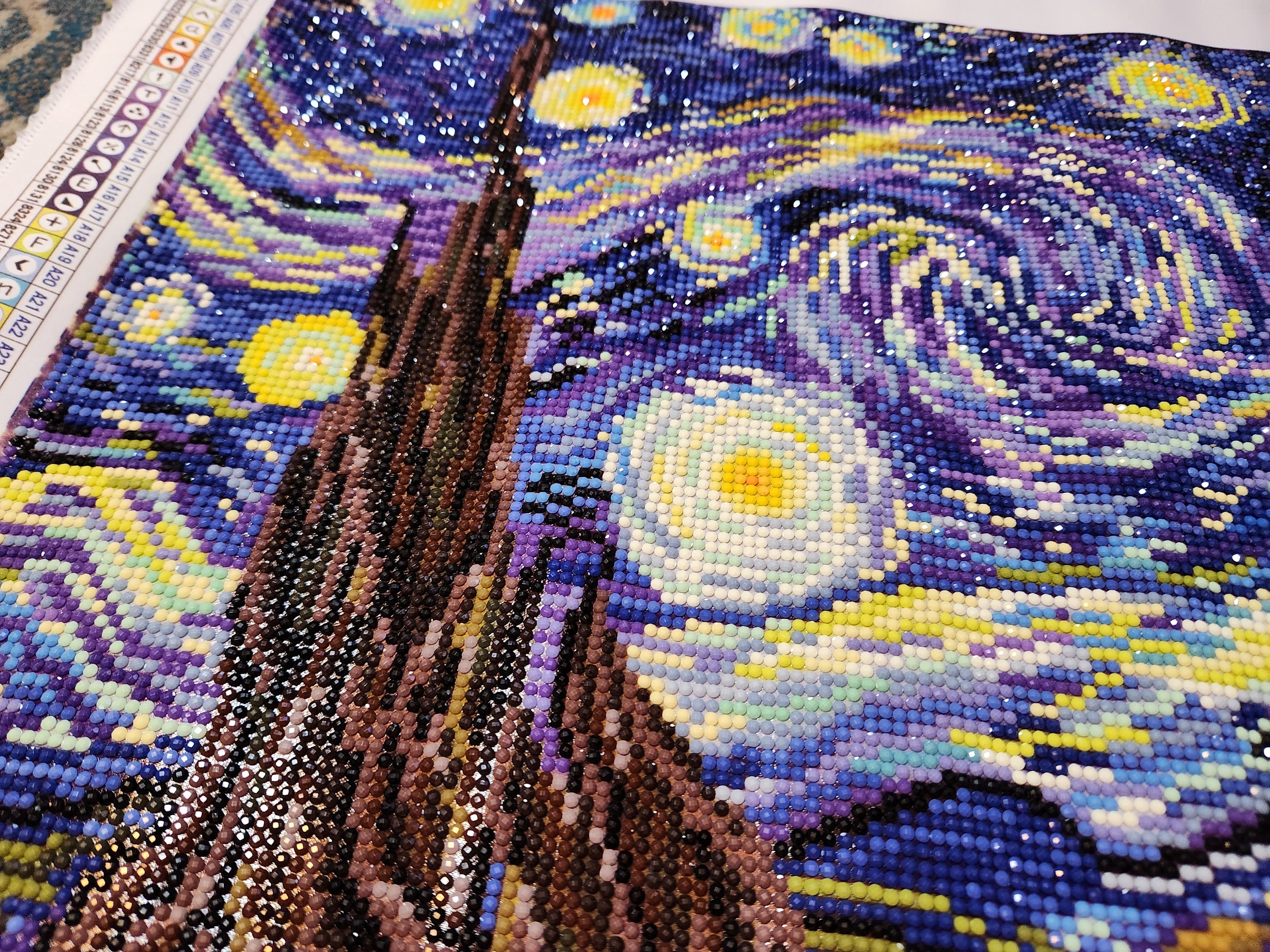 Diamond Dotz Starry Night van Gogh Finished - Etsy