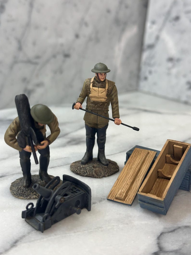 Toy Soldier Set U.S. Mortar Crew - Etsy