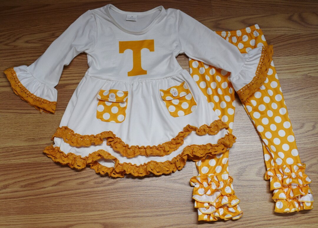 TENNESSEE Ruffles Galore Girl's Toddler's Baby Outfit Vols - Etsy