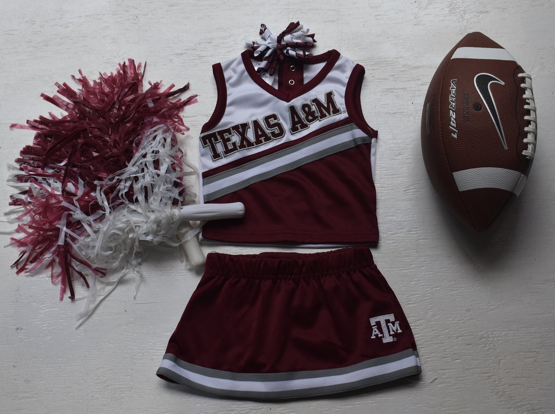 12 MONTH Baby Girl Texas A & M Cheerleading Costume Outfit Cheerleader ...