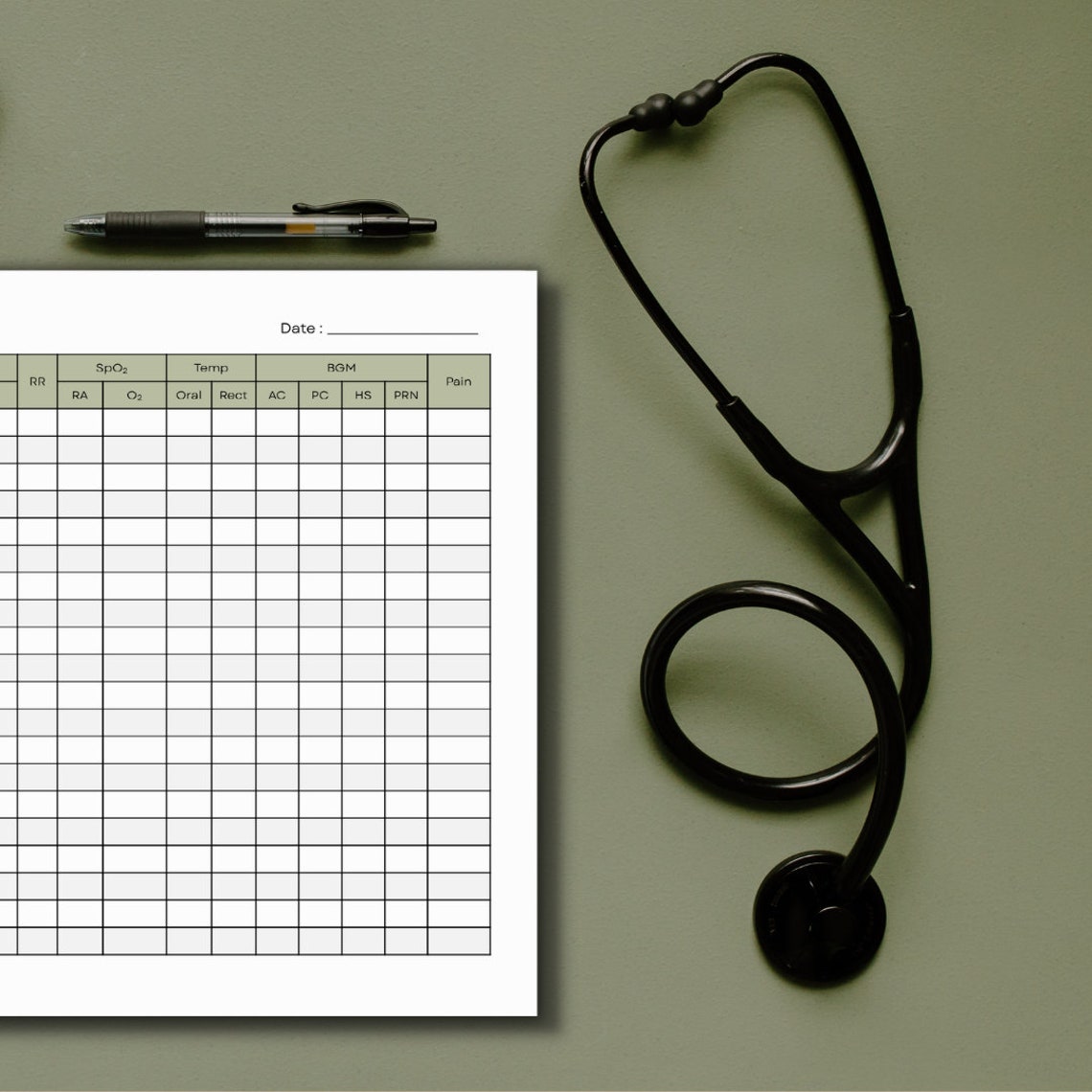 Printable VITAL SIGNS Sheet for Nurses - Etsy