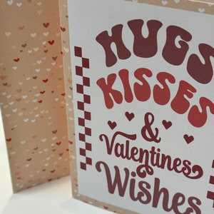 Valentine's Day Greeting Card, Hugs and Kisses - Etsy