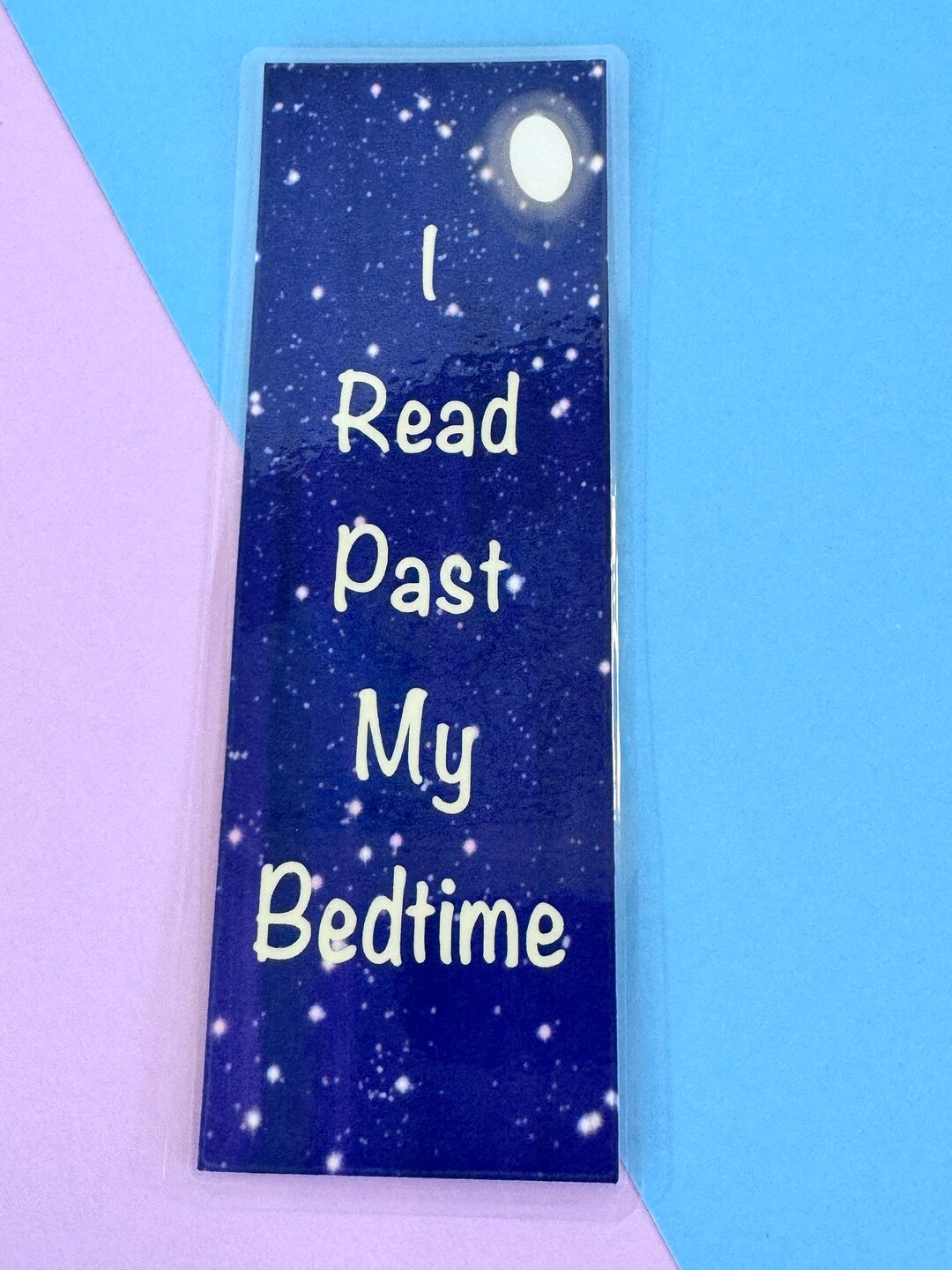 I Read Past My Bedtime Late Night Reader Laminated Bookmark Design for ...