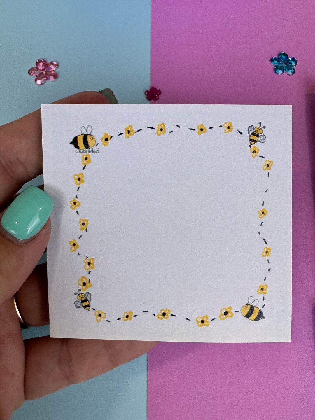 Buzzing Round the Block Bumblebee Sticky Notes - Etsy